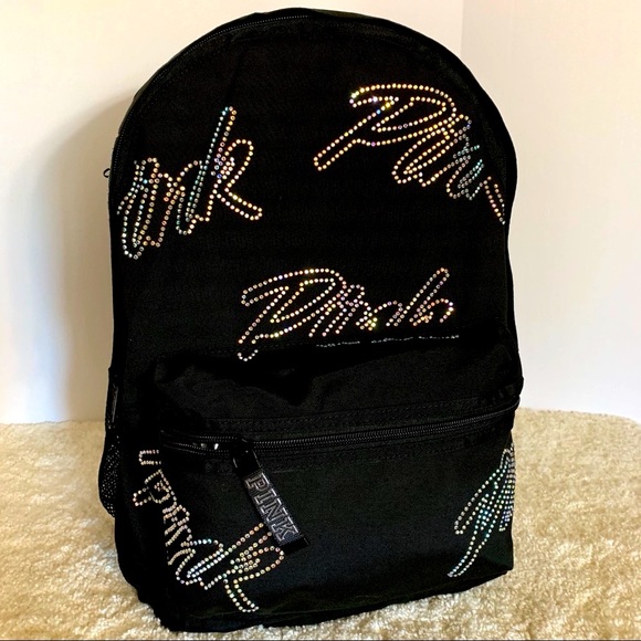 PINK Victoria's Secret | Bags | Victorias Secret Backpack Bling ...